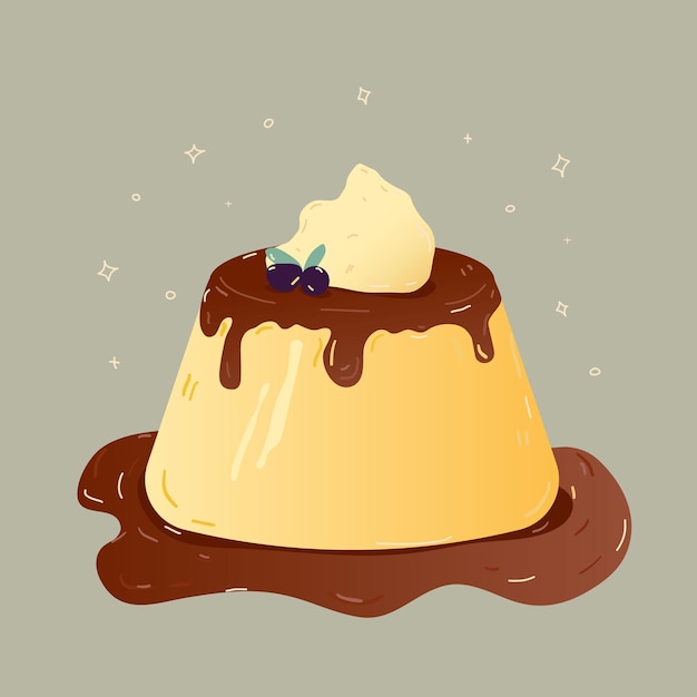 Decadent Custard Dessert with Luscious Chocolate Drizzle | Jiffy Designs