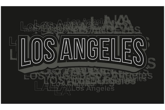 Gritty Graffiti-Inspired Typography of Los Angeles City Name | Jiffy ...