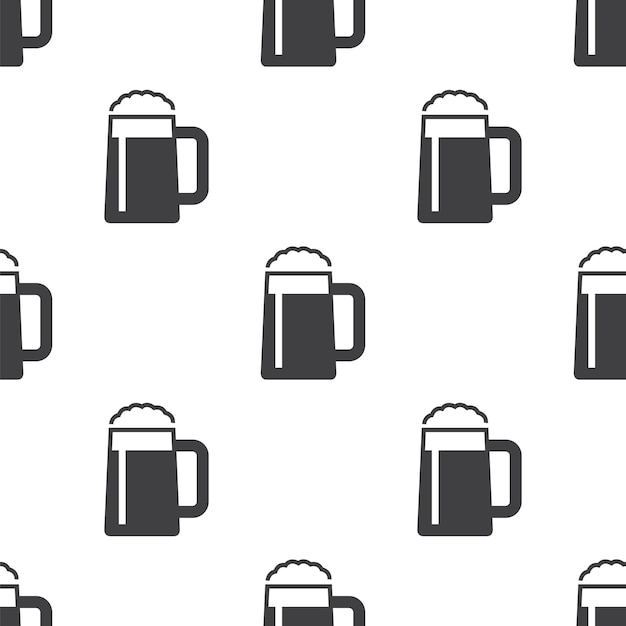 Collection of Stylized Beer Mugs in Monochrome Design | Jiffy Designs