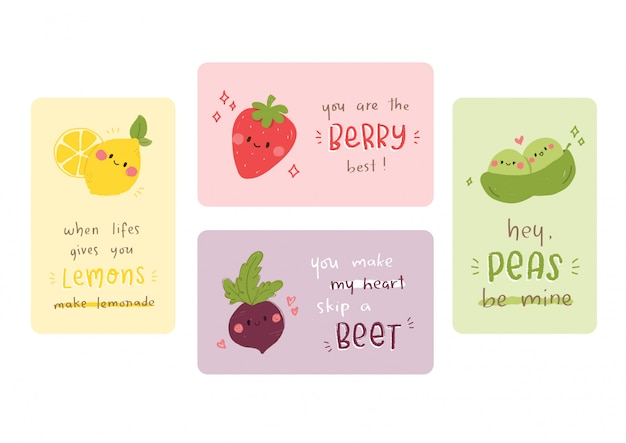 Vibrant Fruit and Vegetable Pun Collection with Playful Designs | Jiffy ...