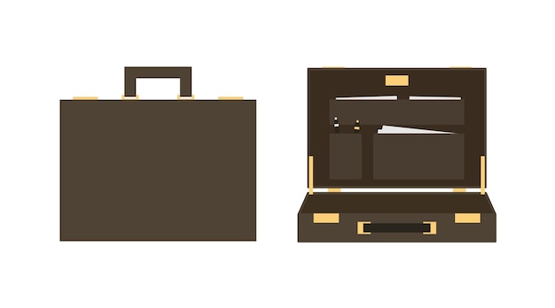 Sleek and Sophisticated Leather Briefcase with Minimalist Design ...