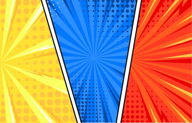 Vibrant Burst of Primary Colors in Pop Art Style | Jiffy Designs