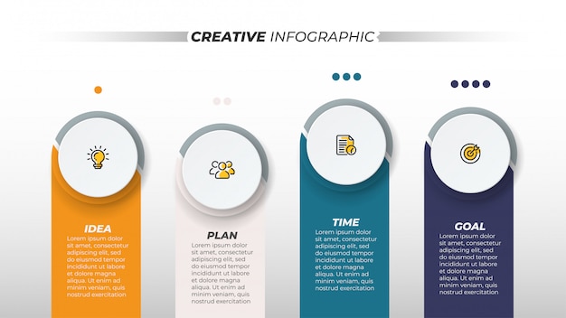 Vibrant Infographic Showcasing Creative Workflow Elements | Jiffy Designs