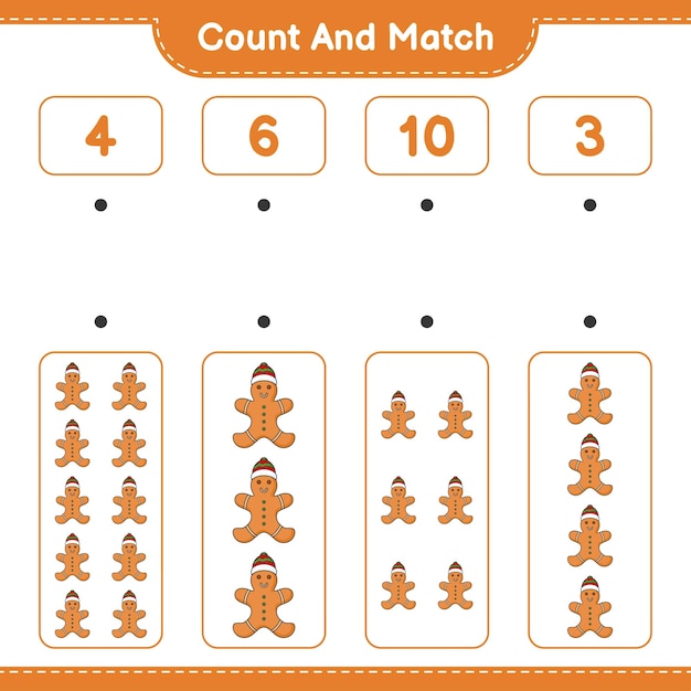 Cheerful Gingerbread Friends: A Delightful Counting Activity | Jiffy ...