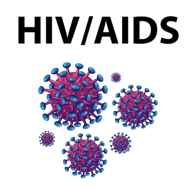 Detailed Illustration of HIV/AIDS Virus Structure | Jiffy Designs