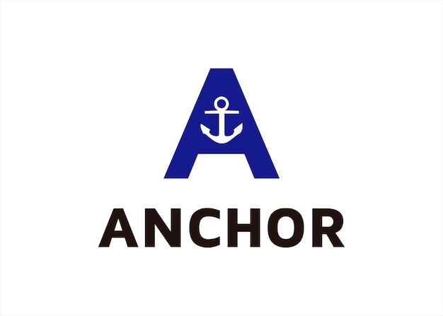 Iconic Anchor Emblem in Bold Navy Blue | Jiffy Designs