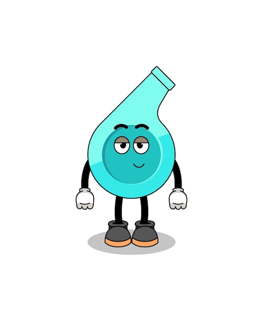 Cheerful Turquoise Water Drop Mascot with Expressive Eyes | Jiffy Designs