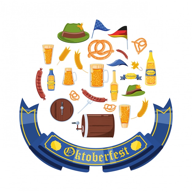 Vibrant Symbols of Oktoberfest Celebration | Jiffy Designs