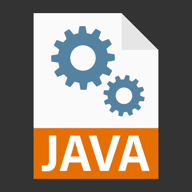 Iconic Java Programming Language Gear Icon | Jiffy Designs