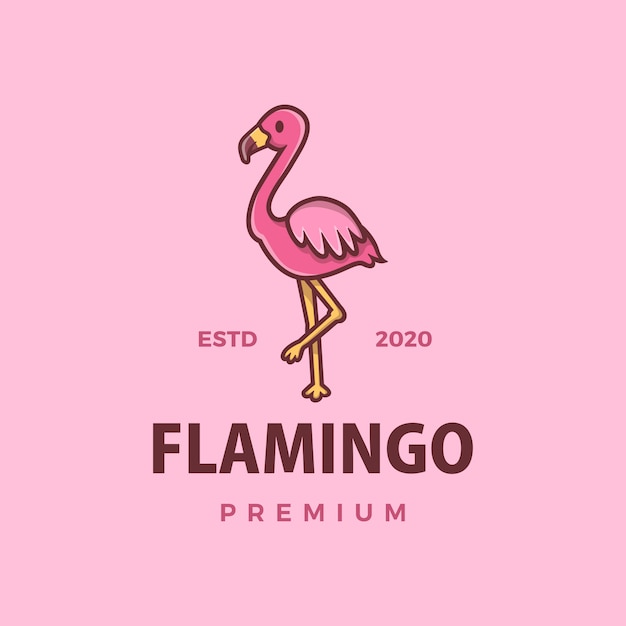 Elegant Flamingo Emblem: Timeless Design for Premium Branding | Jiffy ...