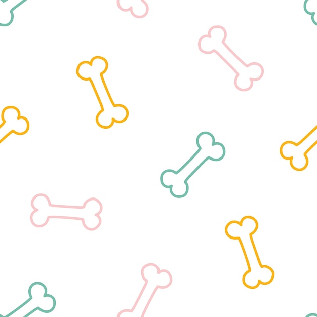 Vibrant Dog Bone Pattern Showcasing Diverse Designs | Jiffy Designs