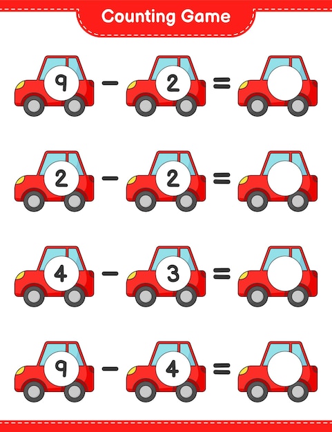 Charming Car Collection: Counting Game for Kids | Jiffy Designs