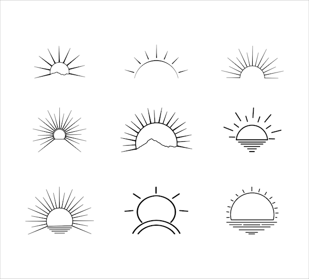 Versatile Sun Motif Collection for Diverse Design Applications | Jiffy ...