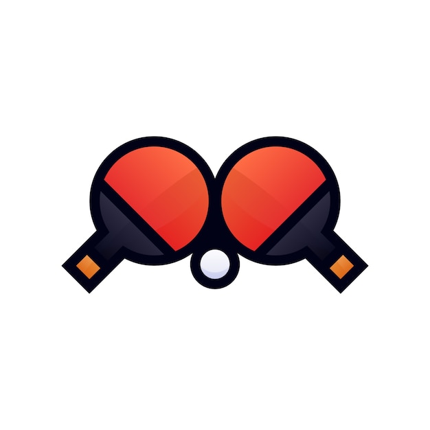 Vibrant Table Tennis Paddles Depicting Sporting Passion | Jiffy Designs