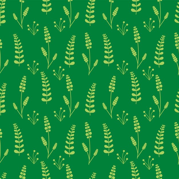 Vibrant Green Botanical Foliage Pattern | Jiffy Designs