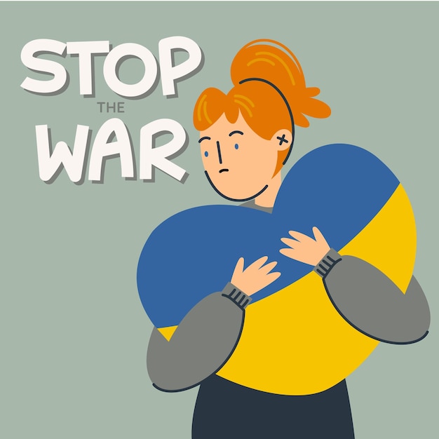 Thoughtful Woman Pleading for an End to Conflict | Jiffy Designs