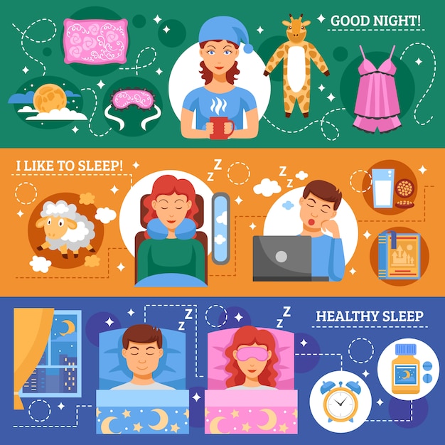 Vibrant Illustrations Depicting Sleep Routines and Bedtime Rituals ...