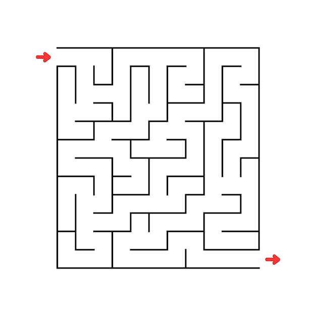 Captivating Maze Puzzle with Directional Cues | Jiffy Designs
