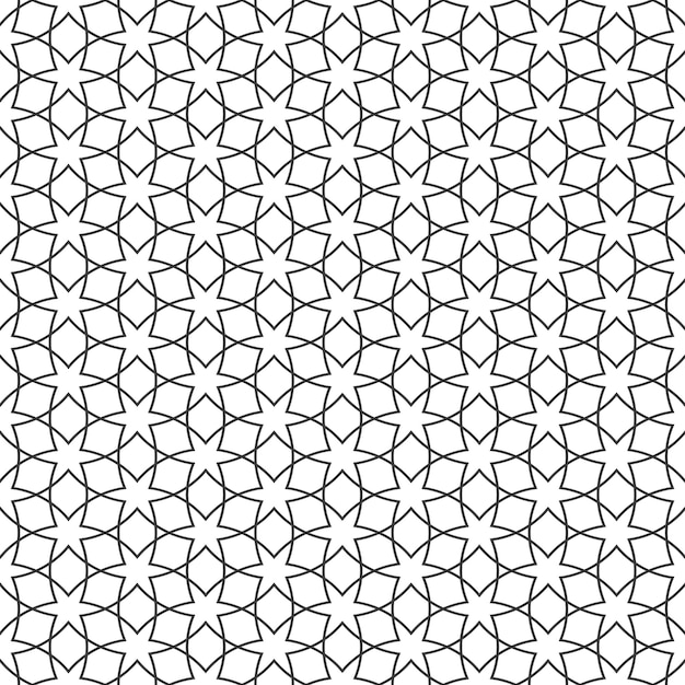 Intricate Geometric Lattice with Interconnected Shapes | Jiffy Designs