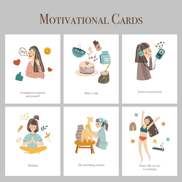 Inspiring Illustrations: Uplifting Affirmations for Daily Motivation ...