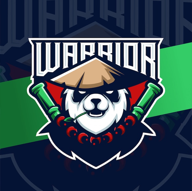 Fierce Panda Warrior Mascot Logo Design | Jiffy Designs