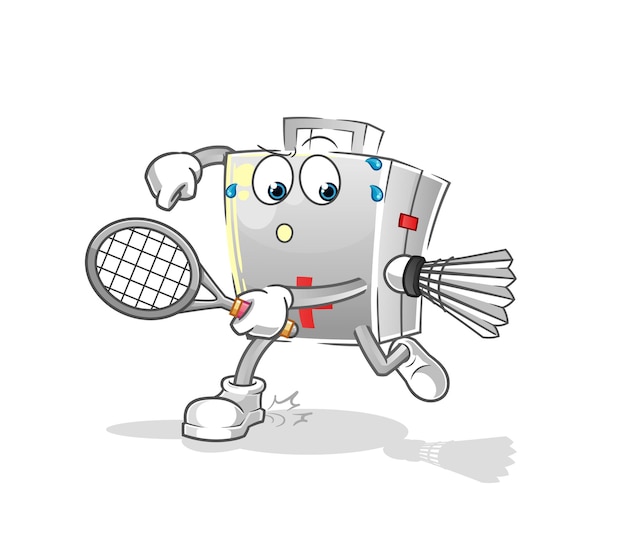 Cheerful Robot Holding a Tennis Racket | Jiffy Designs