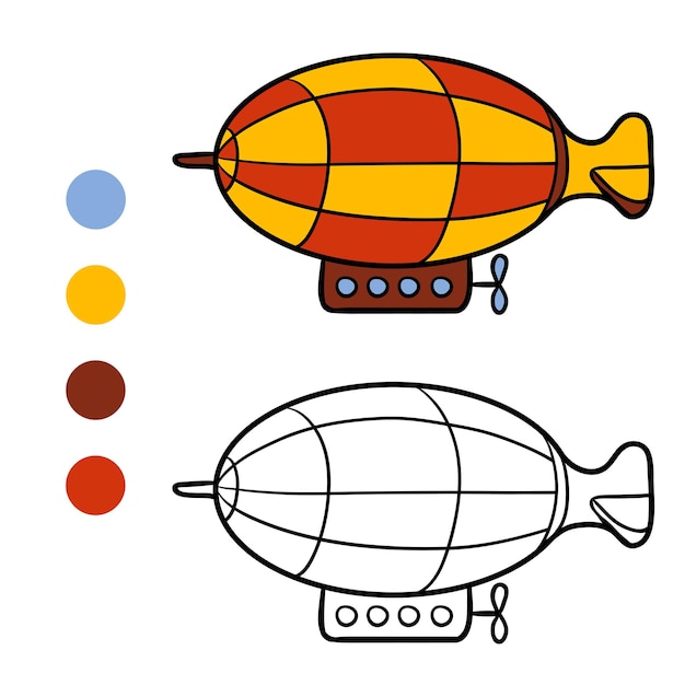 Vibrant Airship Collection: Retro-Inspired Zeppelin Designs | Jiffy Designs