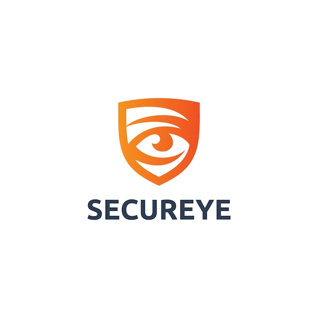 Vibrant Shield Logo with Watchful Eye Symbol | Jiffy Designs