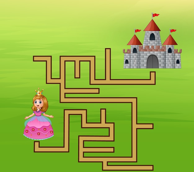 Enchanting Castle Maze with Princess Puzzle | Jiffy Designs