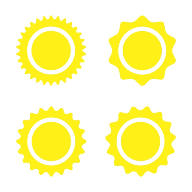 Vibrant Collection of Radiant Sun Symbols | Jiffy Designs