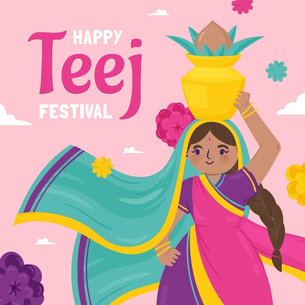 Vibrant Celebration of the Teej Festival | Jiffy Designs