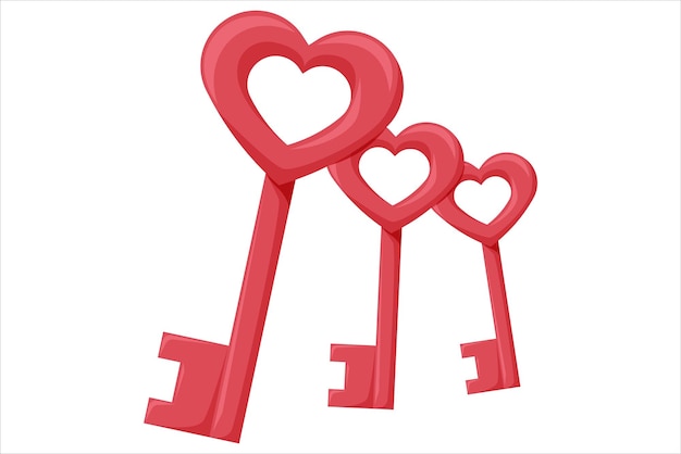 Charming Heart-Shaped Keys Symbolize Love and Affection | Jiffy Designs