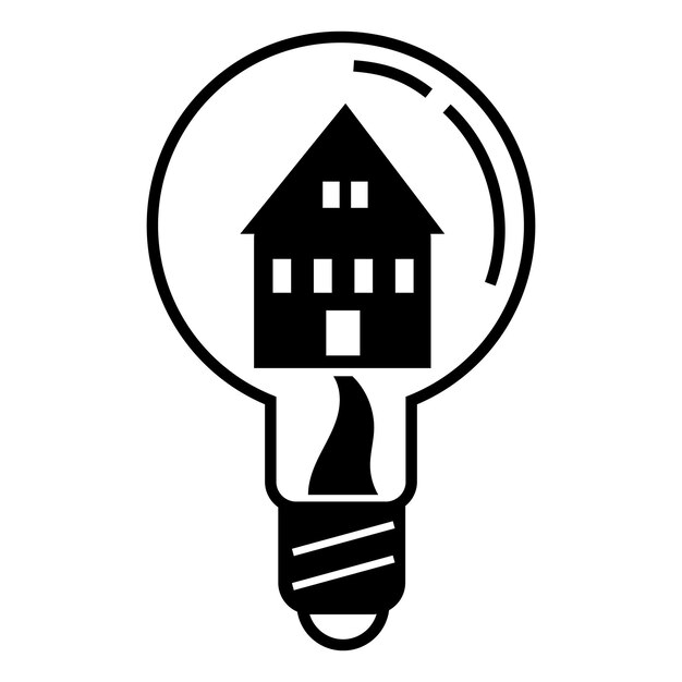 Illuminating Home: A Lightbulb-Shaped Silhouette House | Jiffy Designs