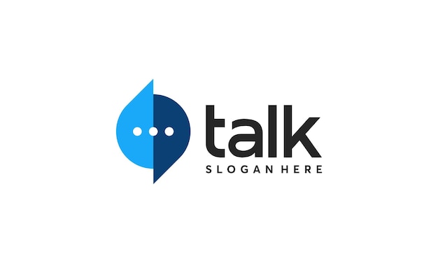 Vibrant Talk Logo with Stylized Ellipses and Slogan | Jiffy Designs