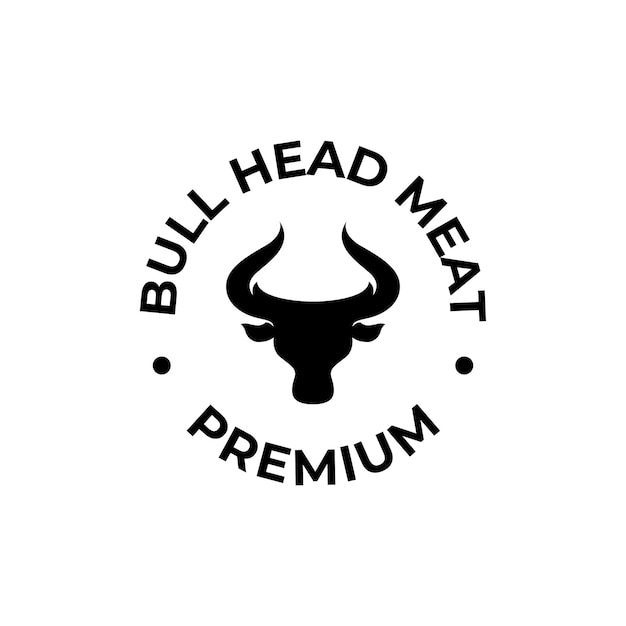 Iconic Bull Head Logo for Premium Meat Products | Jiffy Designs