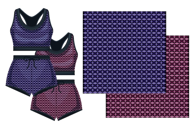 Vibrant Patterned Activewear Collection with Matching Fabrics | Jiffy ...