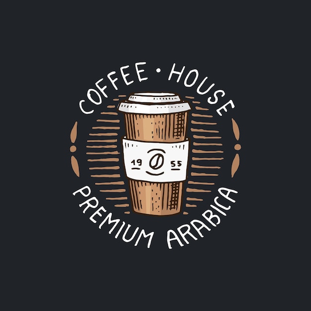 Sophisticated Coffee House Premium Arabica Cup Design | Jiffy Designs