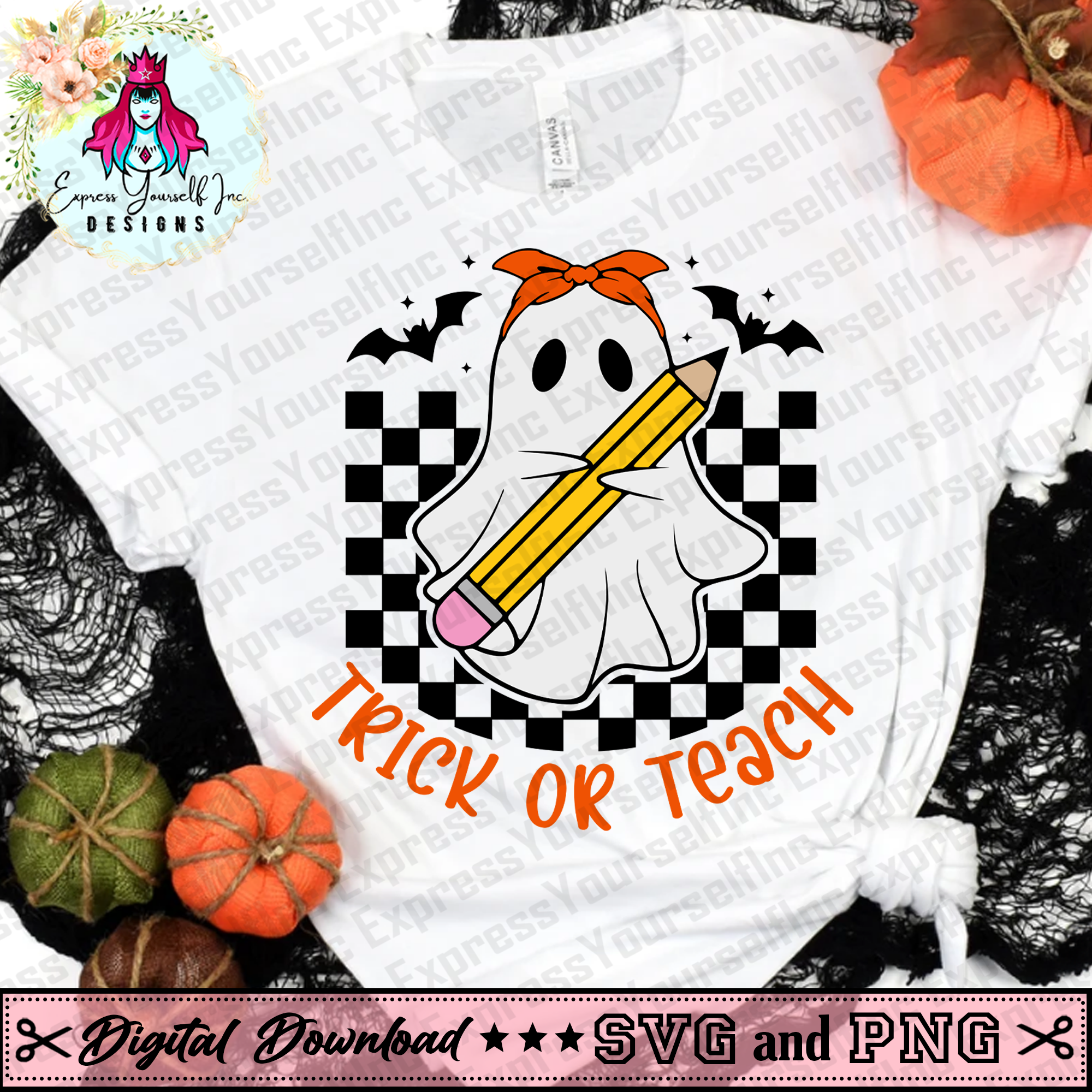 Trick or Teach SVG, Funny Halloween Teacher Shirt Svg,Gifts for teacher ...