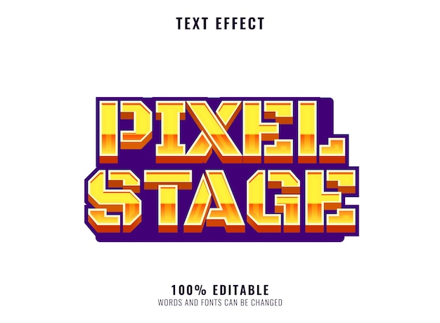 Vibrant Pixel Stage Logo with Retro Flair | Jiffy Designs