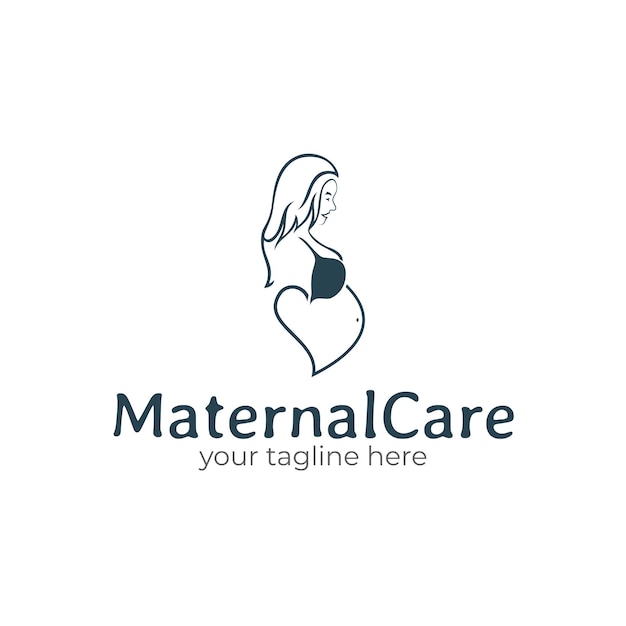 Elegant Silhouette of Expectant Mother Offers Maternal Care | Jiffy Designs