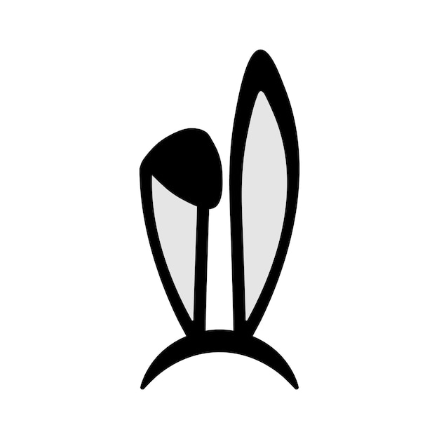 Stylized Rabbit Silhouette with Minimalist Design | Jiffy Designs