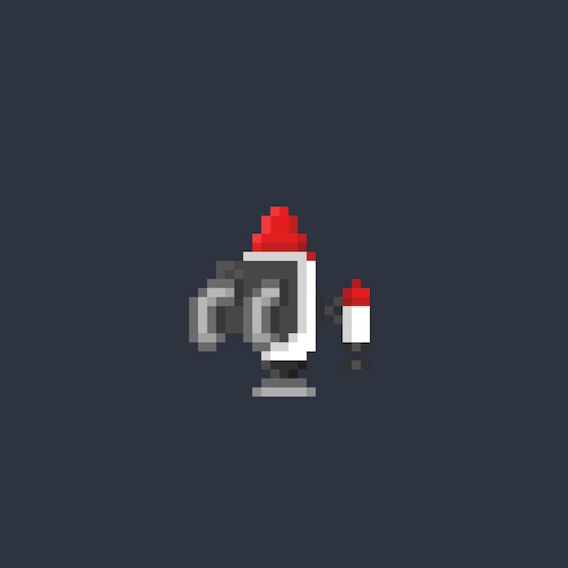 Vibrant Pixel Art Spray Can with Bold Red Cap | Jiffy Designs