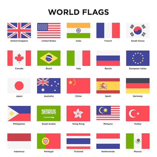 Vibrant Collection of National Flags from Around the World | Jiffy Designs