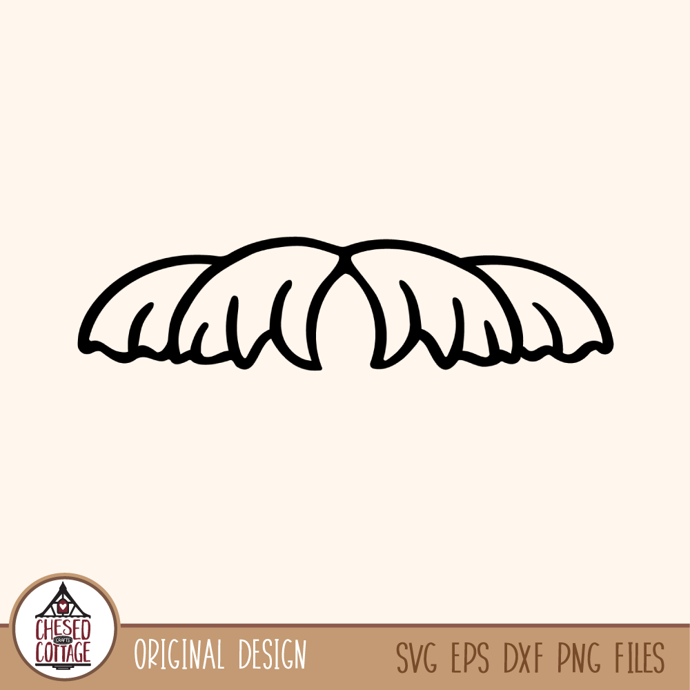 Symmetrical Wing-Like Design with Bold Curved Lines and Feathered Edges ...