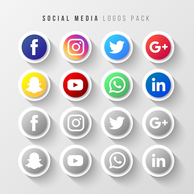 Vibrant Social Media Icon Set with Distinct Branding | Jiffy Designs