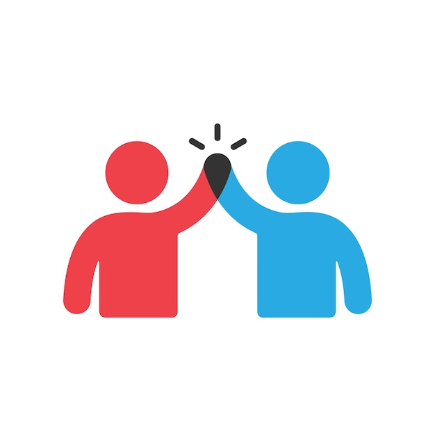 Two People Celebrating a Successful Collaboration | Jiffy Designs