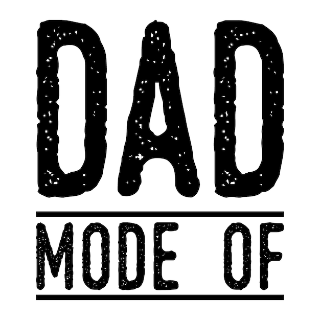 Stylish Cosmic 'Dad Mode' Typographic Design | Jiffy Designs