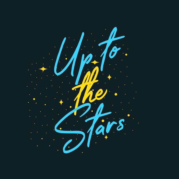 Vibrant Celestial Lettering Against Starry Night Sky | Jiffy Designs