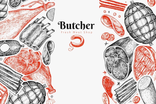 Delectable Meats and Savory Delights: A Butcher's Bounty | Jiffy Designs