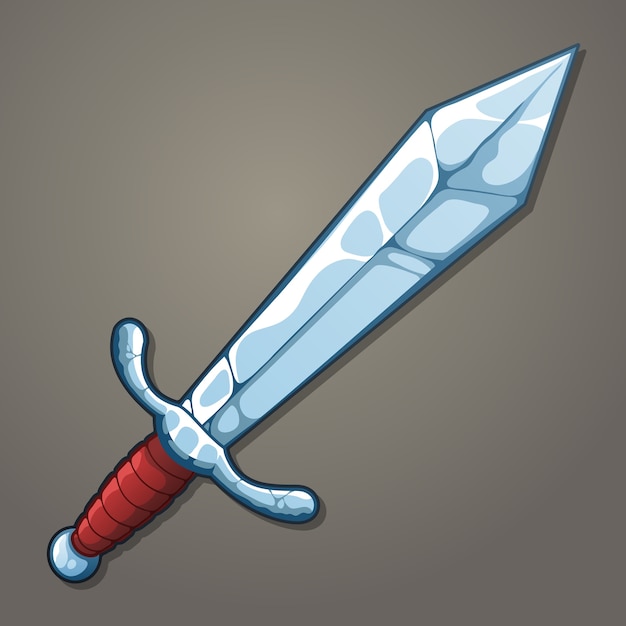 Striking Crystal Blade: A Captivating Sword Design | Jiffy Designs